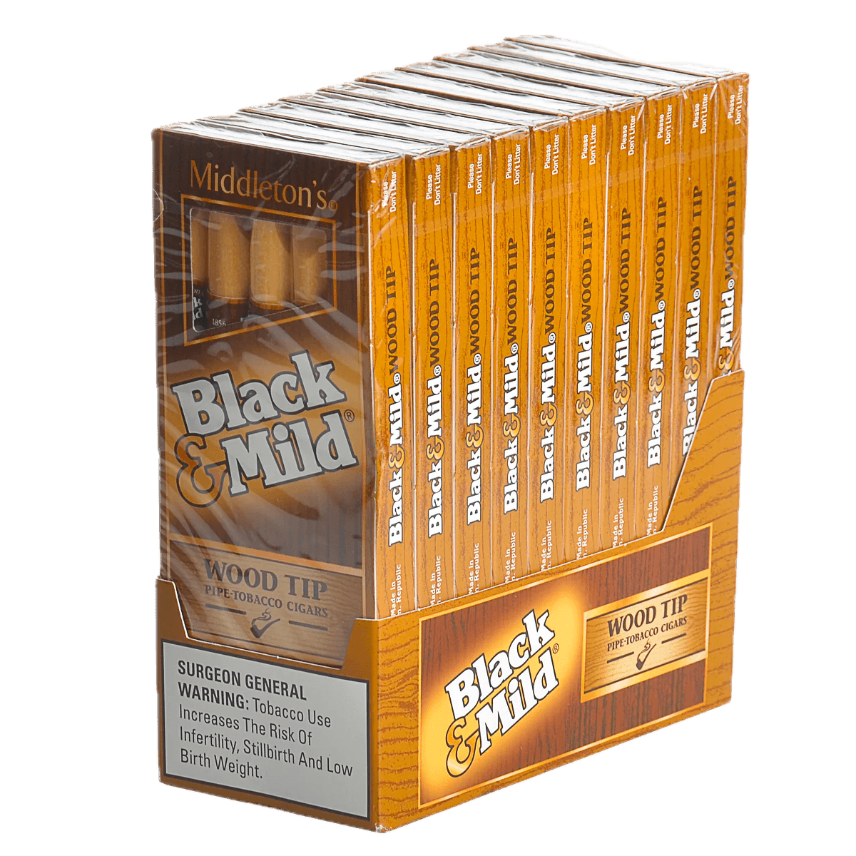 black&Mild- wood tip- pack